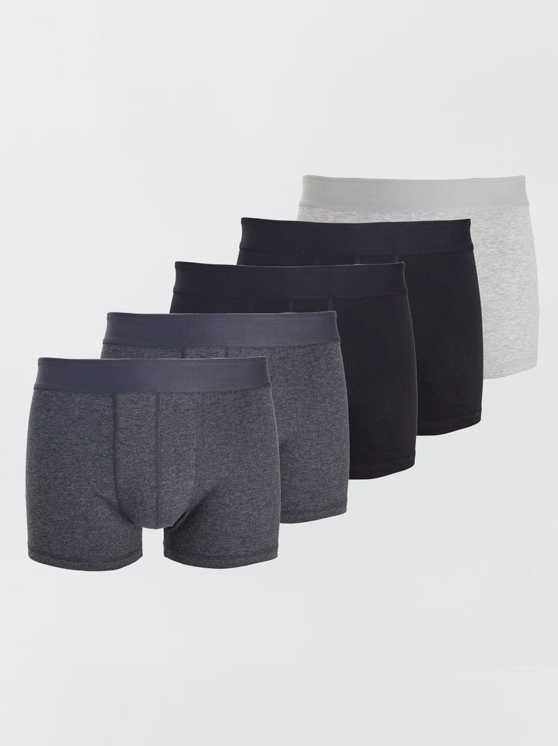 5 boxer tinta unita - NERO - 15.00€ - Kiabi