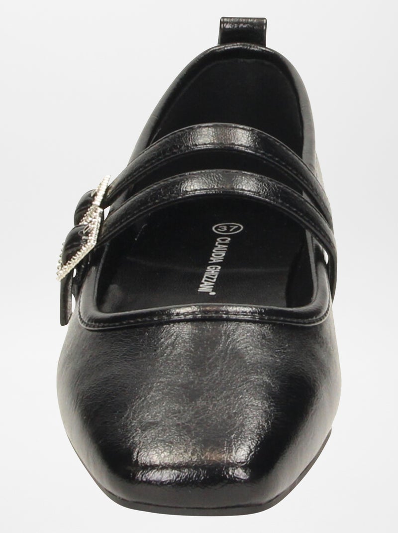 Ballerine con doppia fibbia con strass - NERO - Donna - 24.00€ - Kiabi