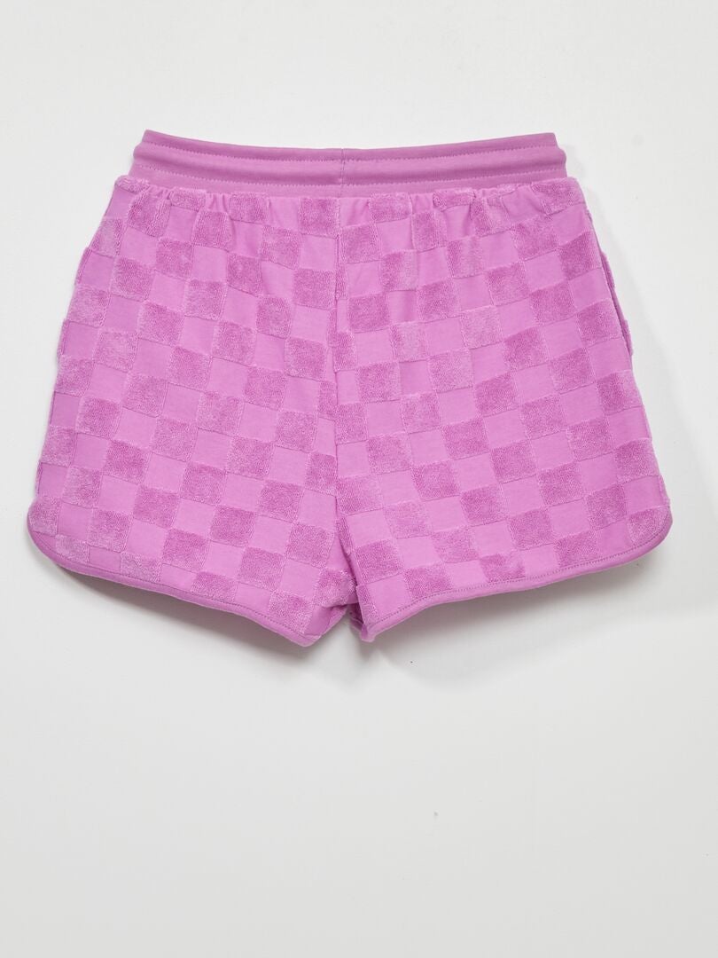 Bermuda in tessuto di spugna - ROSA - Kiabi - 10.00€