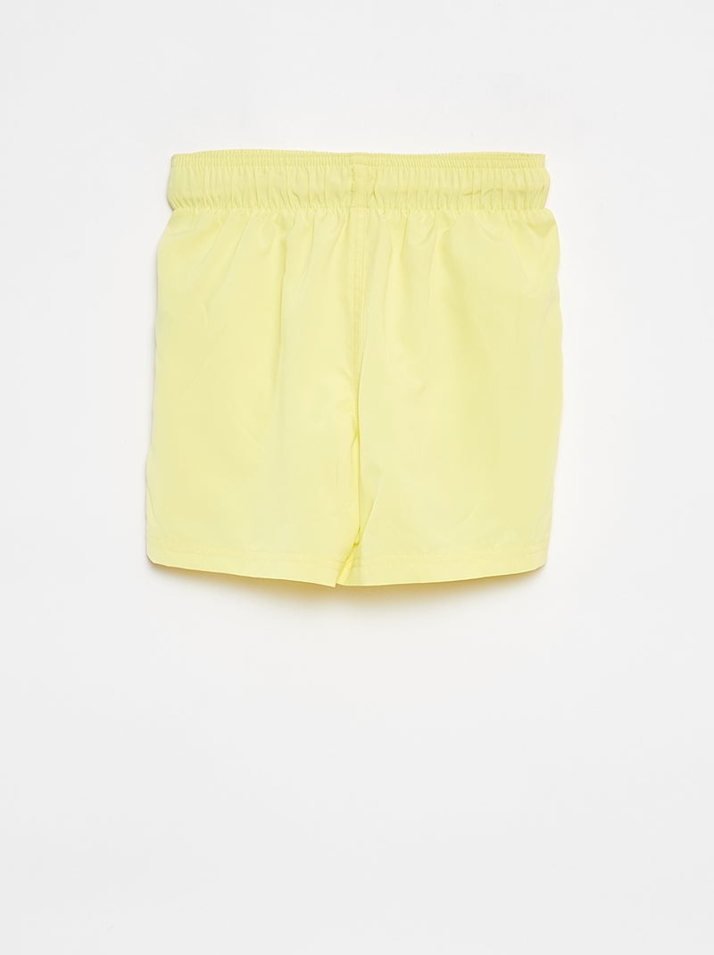 Bermuda mare tinta unita con cordoncini da stringere - GIALLO - Bambino ...