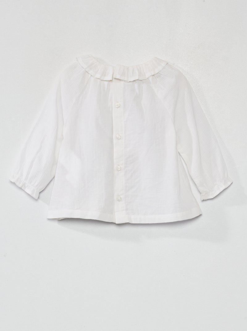 Blusa In Cotone Bianco Kiabi 900€