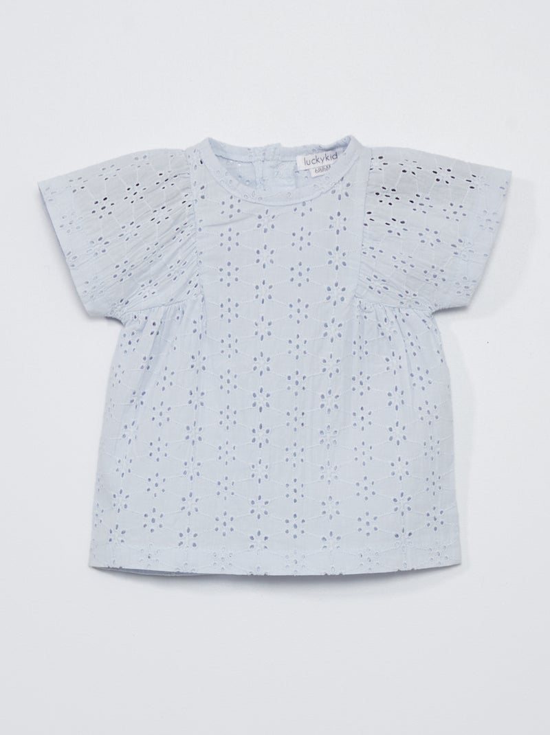 Blusa In Cotone Blu Kiabi 1000€