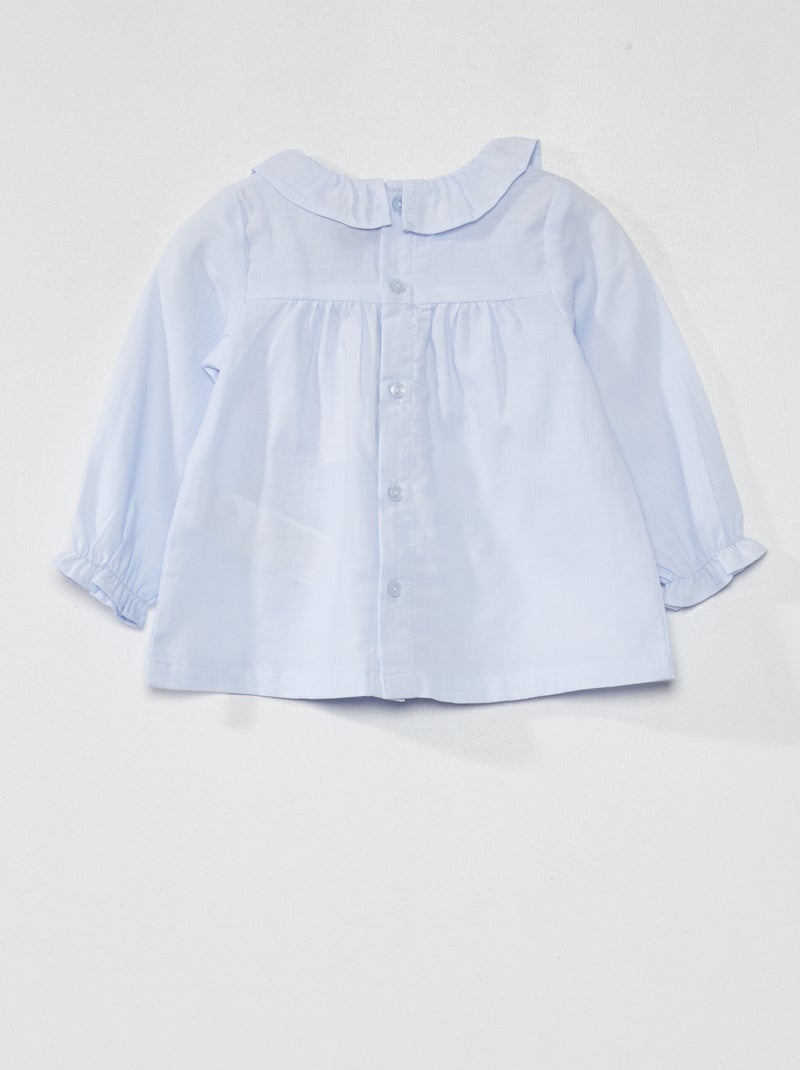 Blusa In Voile Di Cotone Blu Kiabi 800€