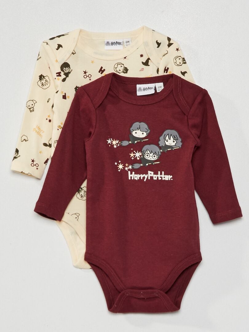 Body 'Harry Potter' in jersey - Set di 2 - BIANCO - Kiabi - 12.00€