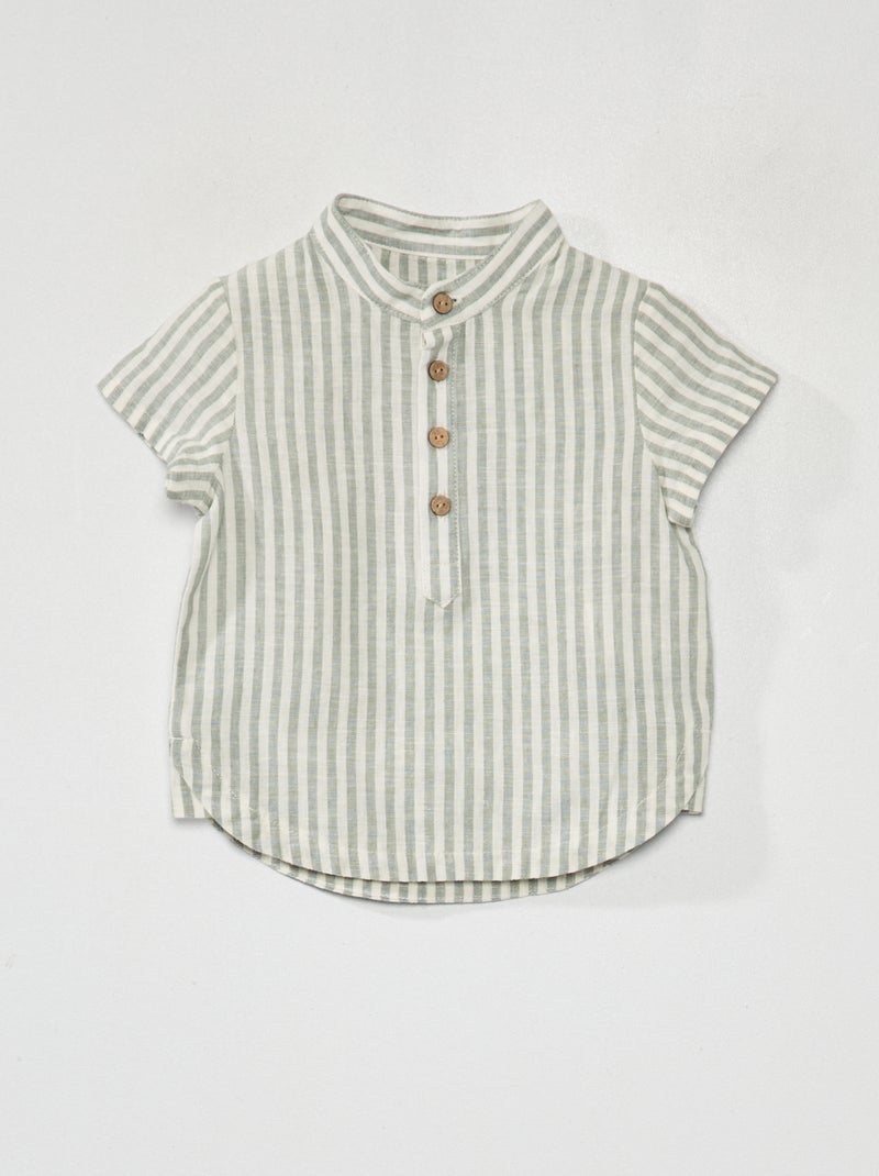 Camicia Con Collo Alla Coreana Bianco Kiabi 1000€
