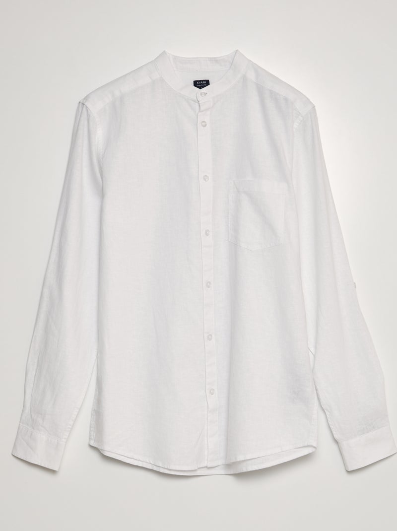 Camicia Con Collo Alla Coreana Bianco Kiabi 1800€