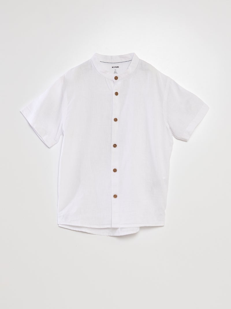 Camicia Con Collo Alla Coreana Bianco Kiabi 900€