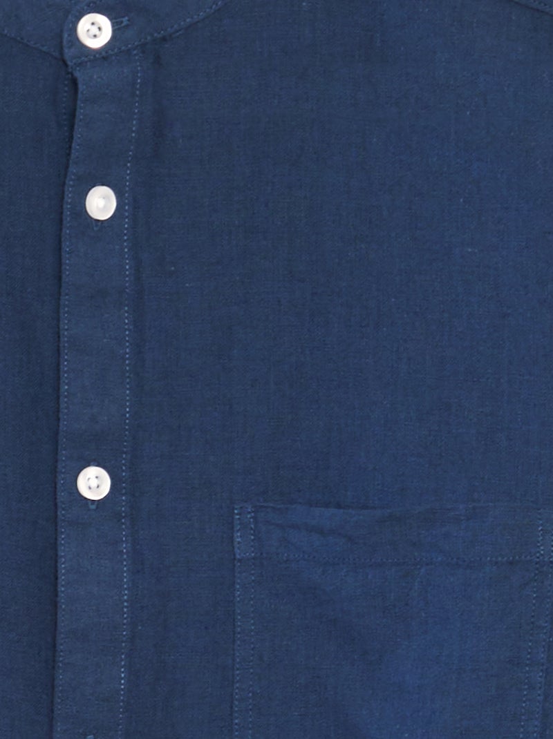 Camicia Con Collo Alla Coreana Blu Kiabi 1080€