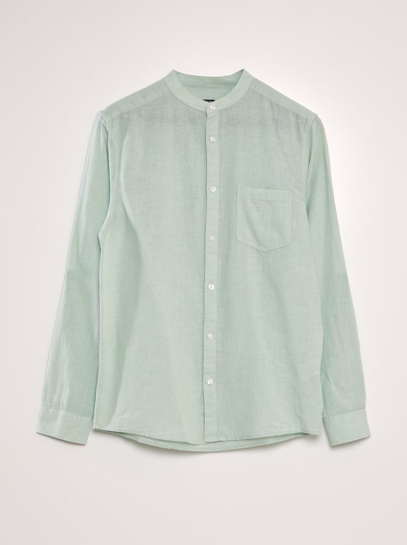Camicia Con Collo Alla Coreana Blu Kiabi 1800€