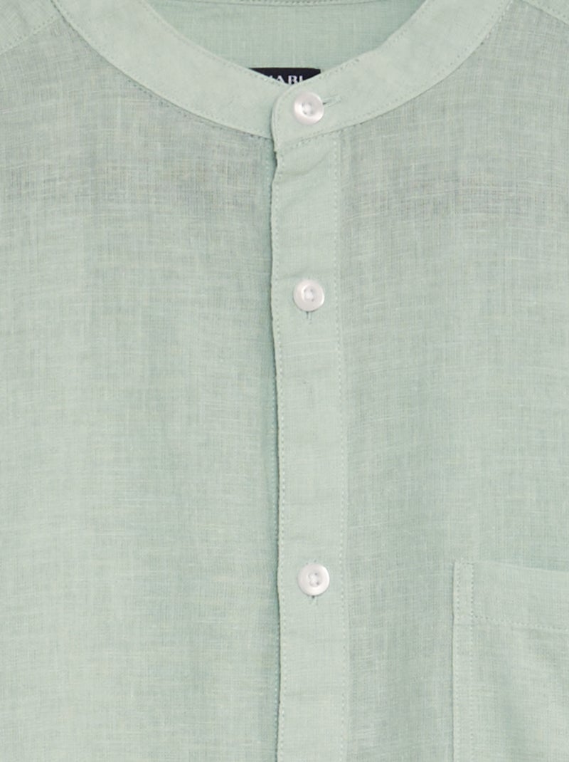 Camicia Con Collo Alla Coreana Blu Kiabi 1800€