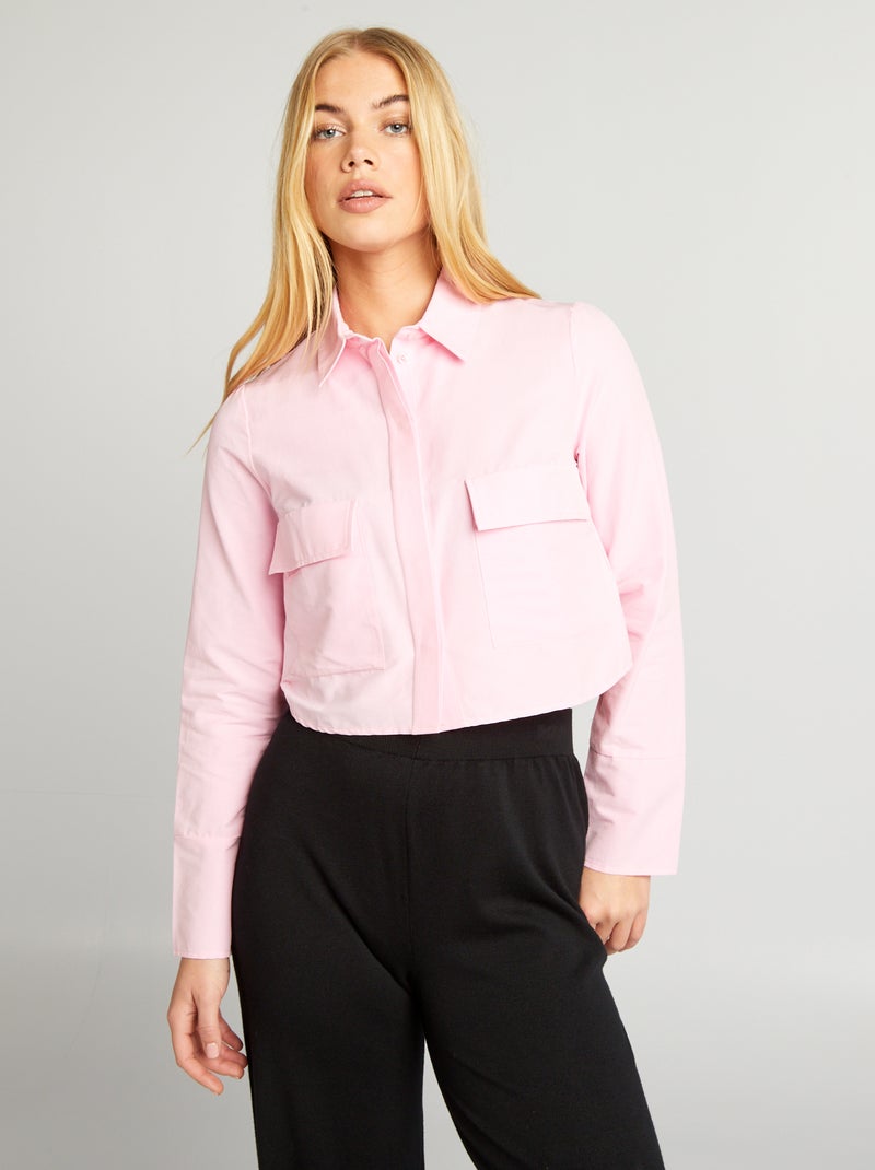 Camicia cropped - ROSA - Donna - 20.00€ - Kiabi