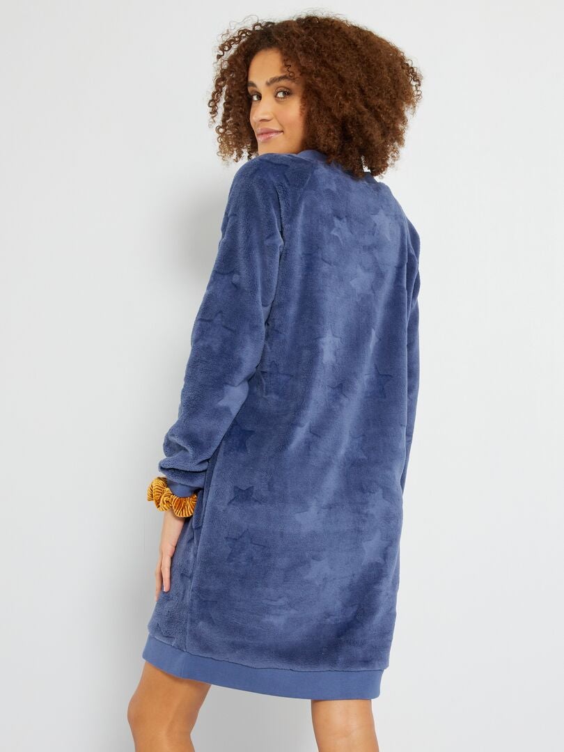 Camicia da notte in maglia peluche - blu marine - Kiabi - 15.00€