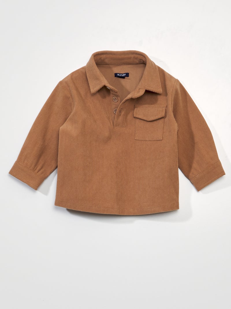 Camicia in velluto - MARRONE - Kiabi - 13.00€ Camicia in velluto - MARRONE - Kiabi - 13.00€