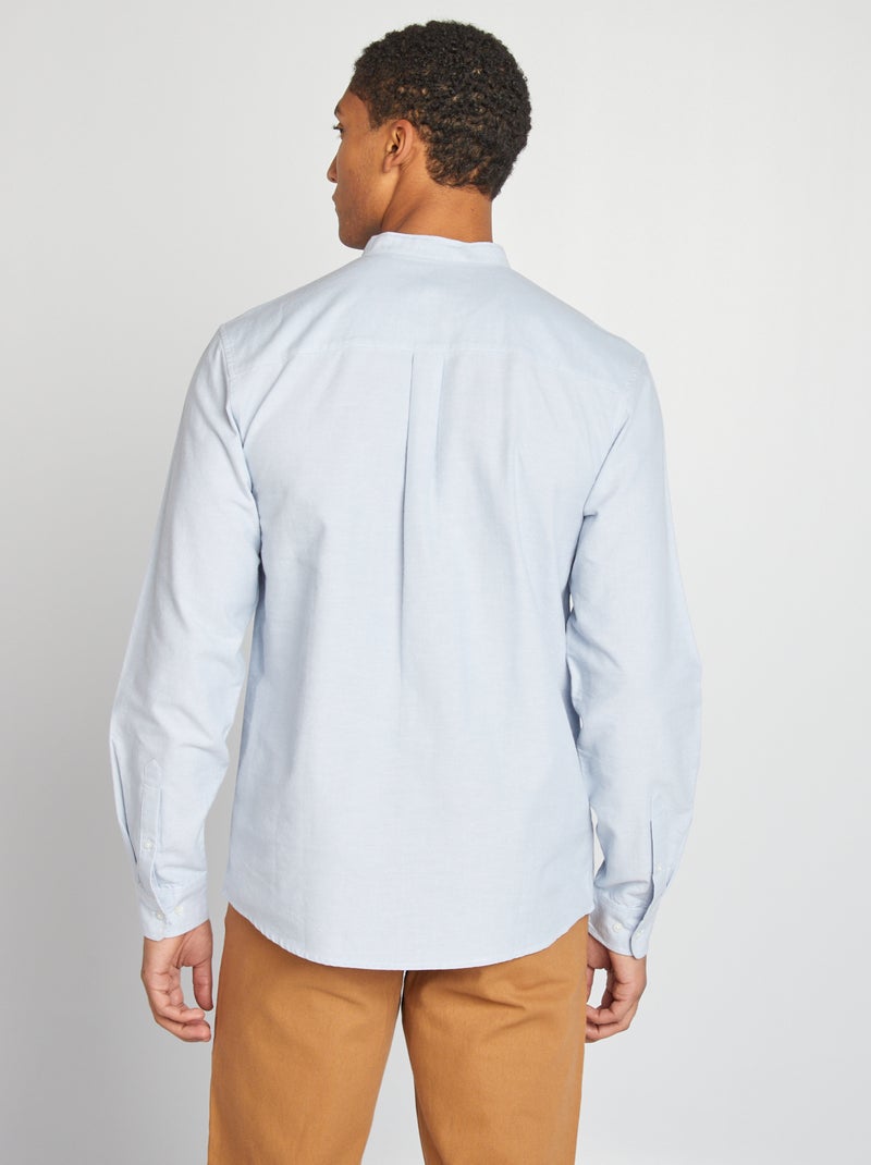 Camicia Oxford Collo Alla Coreana Blu Kiabi 1260€