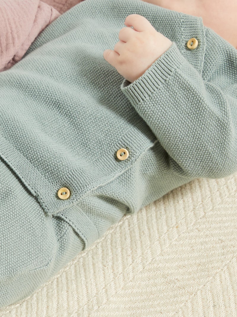 Camiciola in maglia a punto riso - blu - 9.00€ - Kiabi