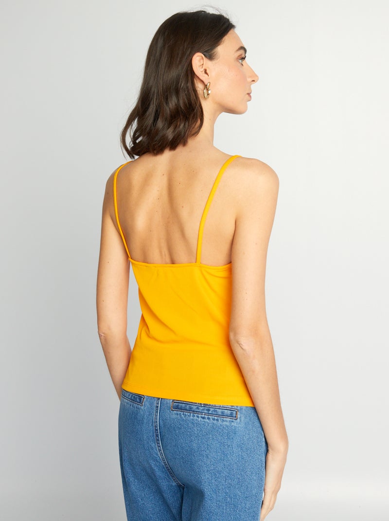 Canotta Con Spalline Sottili Giallo Arancio Kiabi 1000€