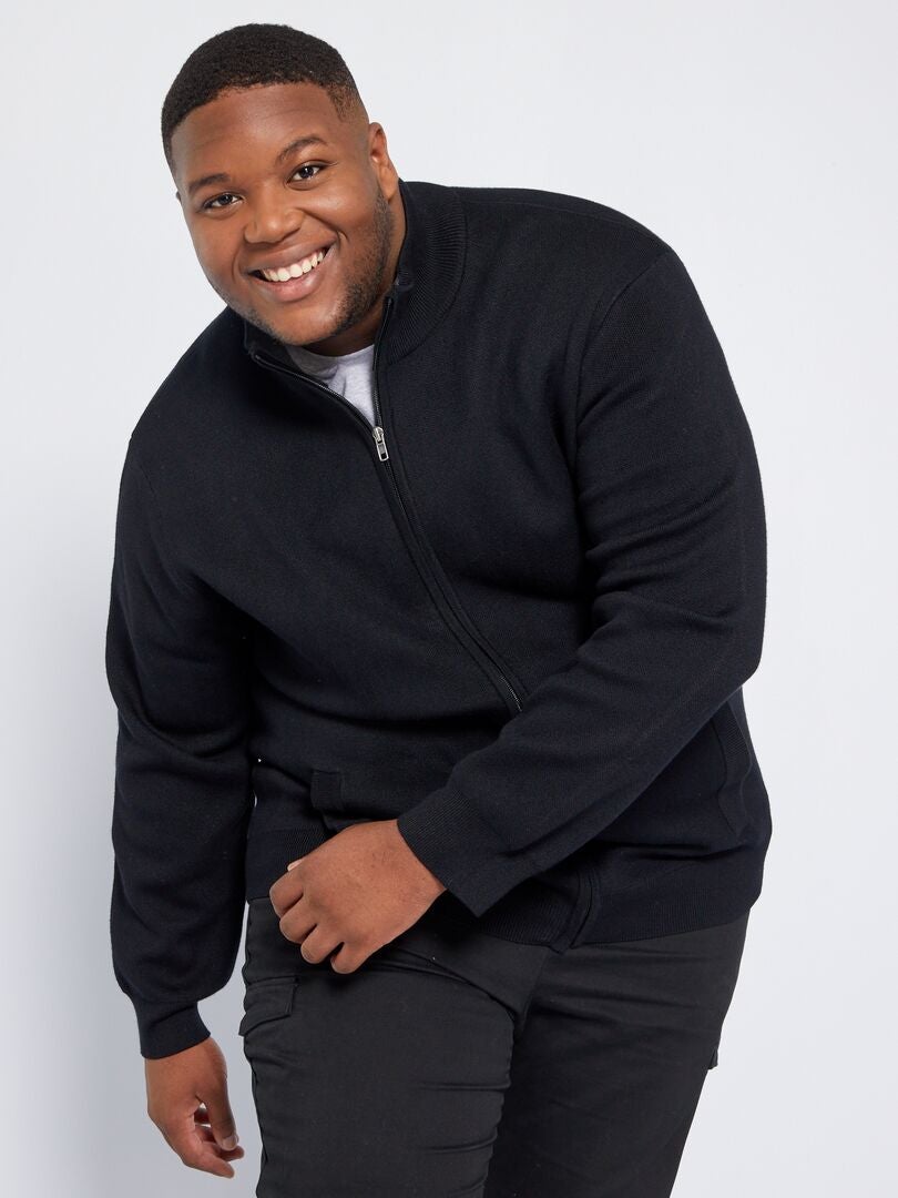 Cardigan con zip - Nero - Kiabi - 29.00€