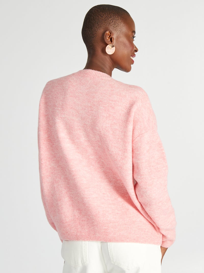Cardigan in maglia colorata - ROSA - 18.00€ - Kiabi