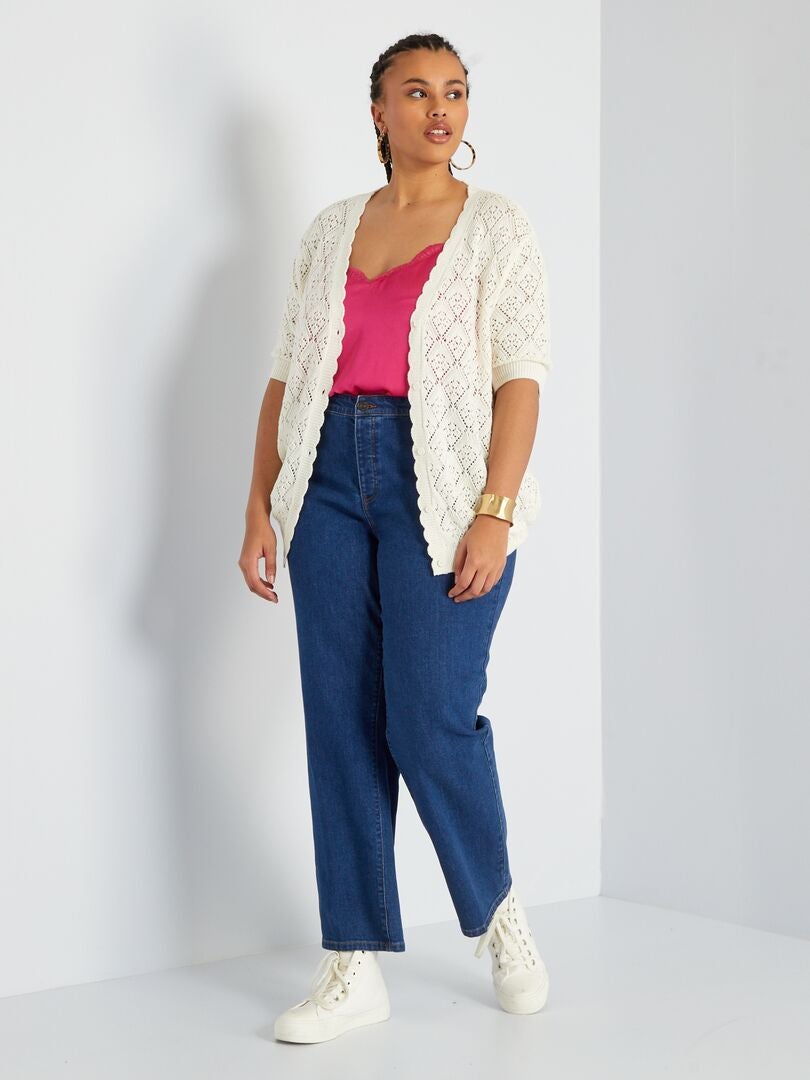 Cardigan lavorato a maglia - BIANCO - Kiabi - 20.00€