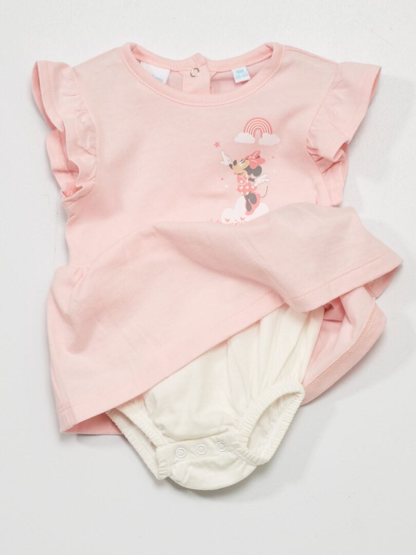 Completo body vestito + leggings - 2 pezzi - rosa - Kiabi - 18.00€