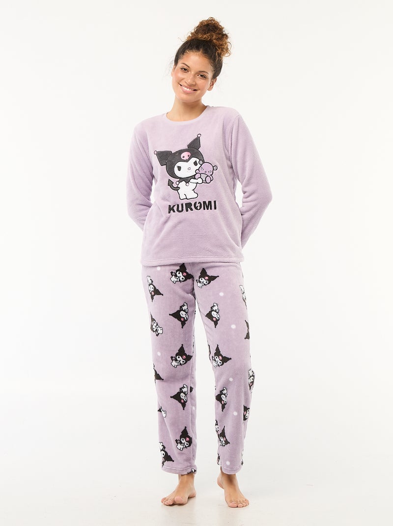 Completo pigiama morbido 'Kuromi' - Viola - Donna - 15.00€ - Kiabi