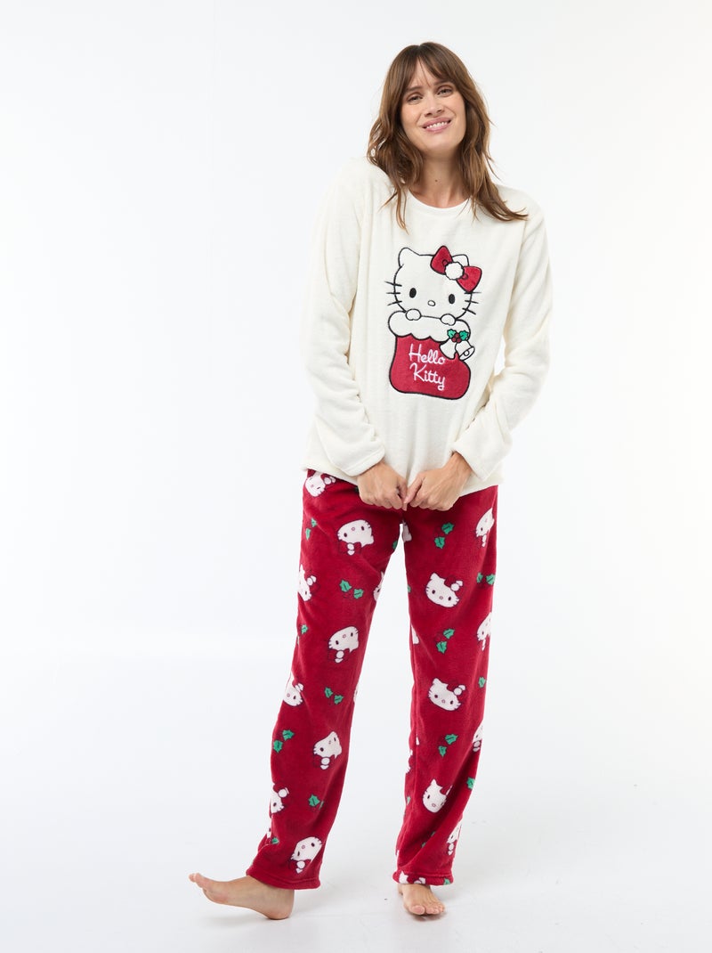 Completo pigiama natalizio 'Hello Kitty' - Rosso - Donna - 15.00€ - Kiabi