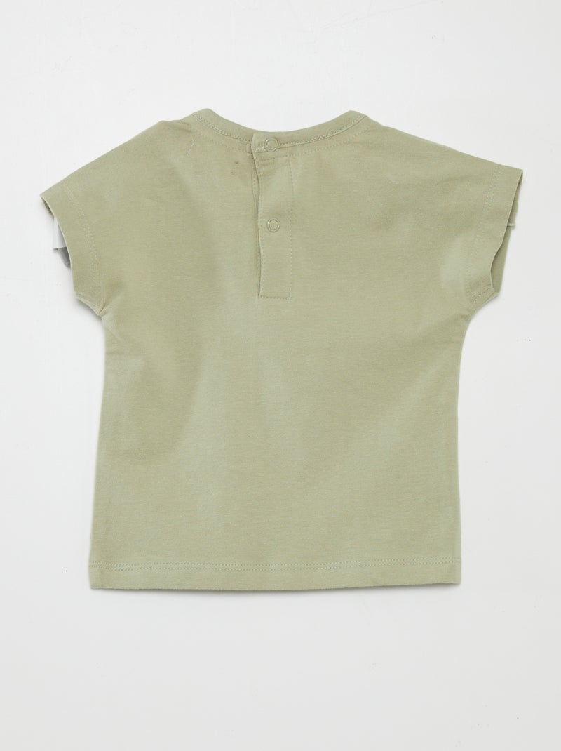 Completo t-shirt stampata + shorts in maglia - 2 pezzi - VERDE - Kiabi ... Completo t-shirt stampata + shorts in maglia - 2 pezzi - VERDE - Kiabi ...