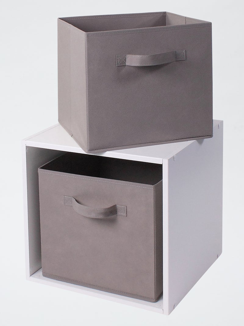 Cubo contenitore pieghevole - Marrone - 4.00€ - Kiabi