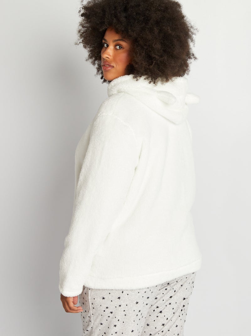 Felpa con cappuccio - Bianco - Kiabi - 18.00€ Felpa con cappuccio - Bianco - Kiabi - 18.00€