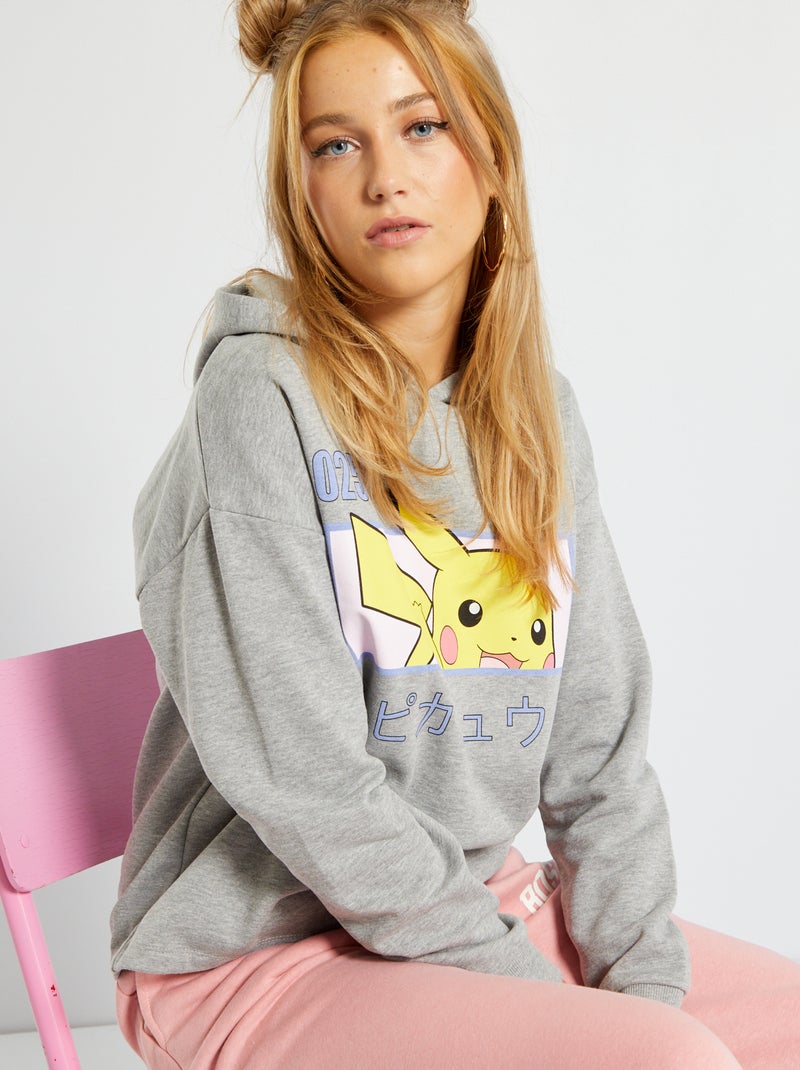 Felpa con cappuccio 'Pikachu' - GRIGIO - 20.00€ - Kiabi