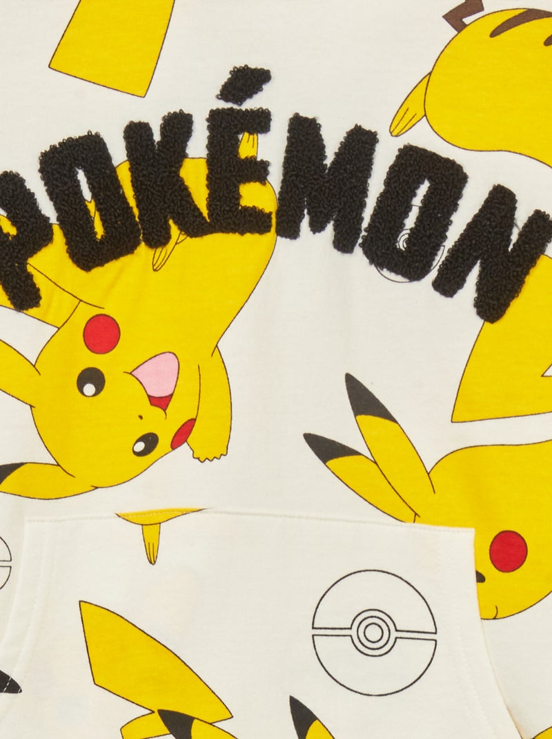 Felpa con cappuccio 'Pokemon' 'Pikachu' - BIANCO - 18.00€ - Kiabi