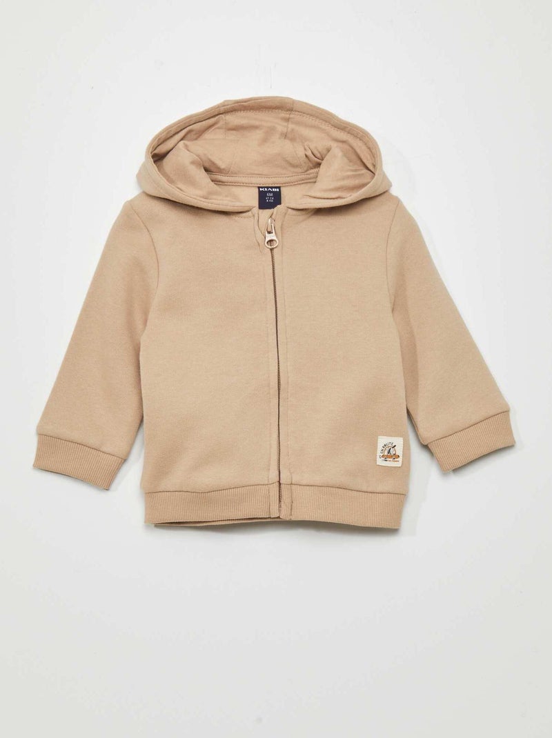 Felpa con zip in tessuto felpato - BEIGE - Kiabi - 4.00€ Felpa con zip in tessuto felpato - BEIGE - Kiabi - 4.00€