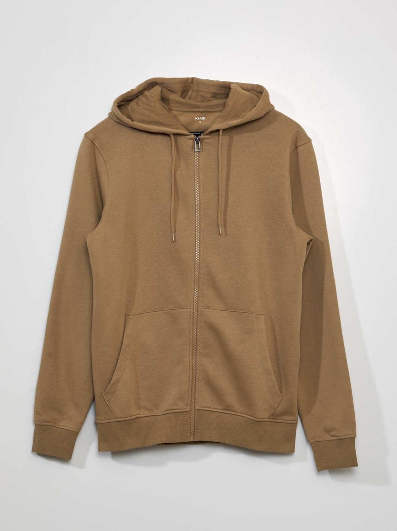 Felpa in tessuto felpato con zip - BEIGE - Kiabi - 15.00€ Felpa in tessuto felpato con zip - BEIGE - Kiabi - 15.00€