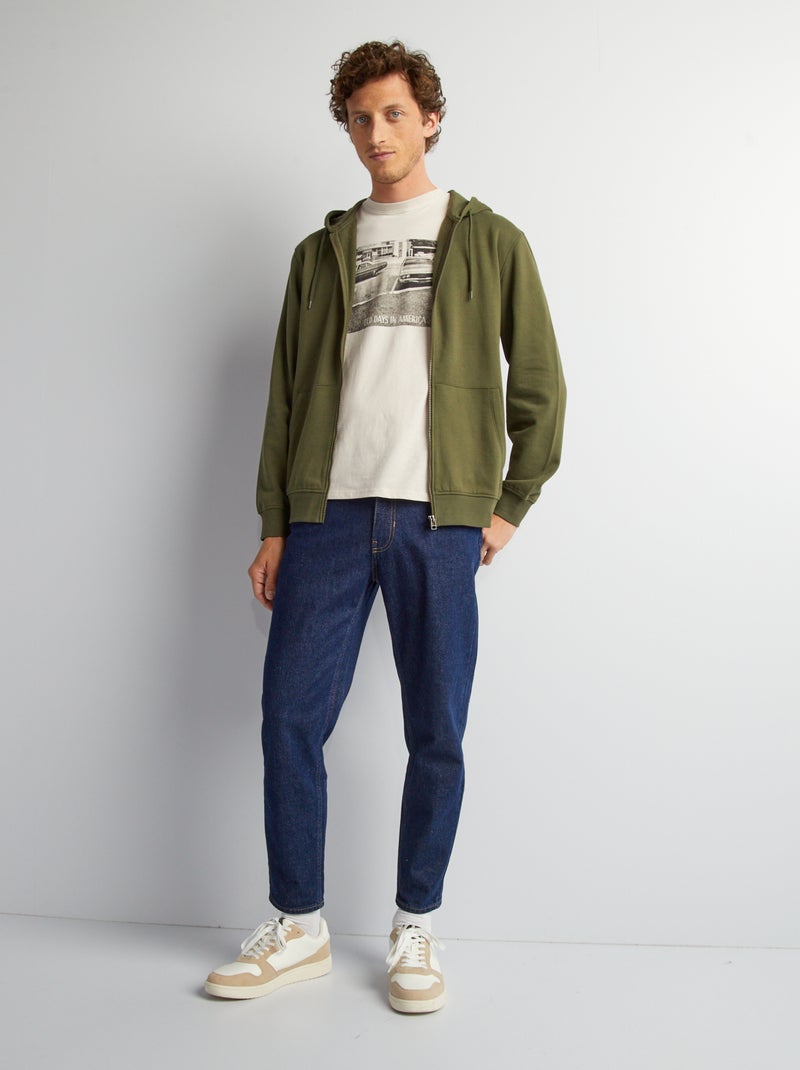 Felpa in tessuto felpato con zip - KAKI - Kiabi - 15.00€ Felpa in tessuto felpato con zip - KAKI - Kiabi - 15.00€