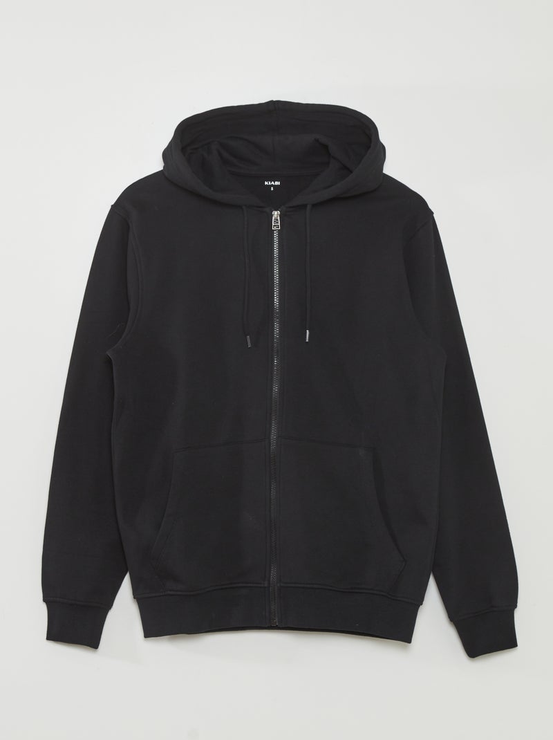 Felpa In Tessuto Felpato Con Zip Nero Kiabi 1500€