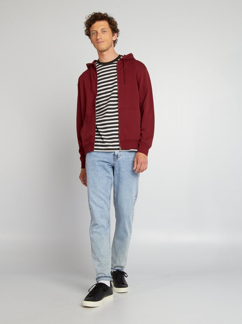 Felpa in tessuto felpato con zip - ROSSO - Kiabi - 15.00€ Felpa in tessuto felpato con zip - ROSSO - Kiabi - 15.00€
