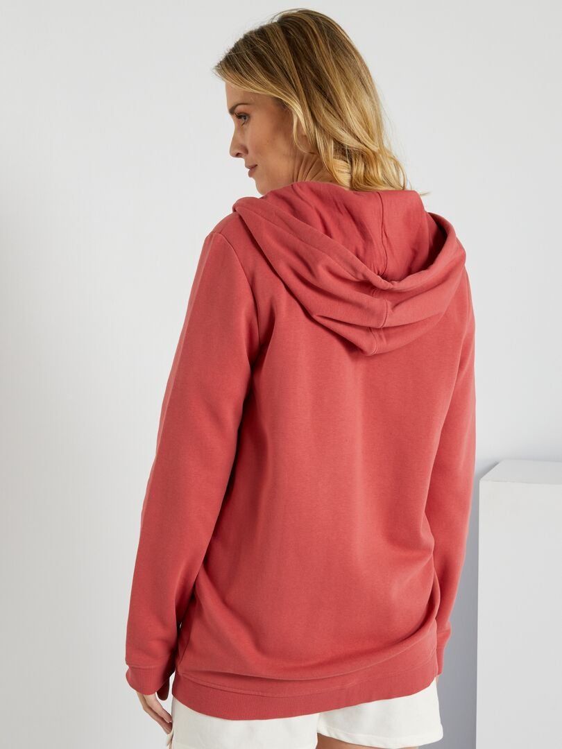 Felpa lunga con cappuccio con zip - ROSA - Kiabi - 15.00€ Felpa lunga con cappuccio con zip - ROSA - Kiabi - 15.00€