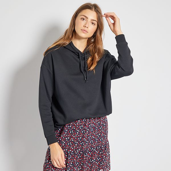 Felpa oversize con cappuccio Donna - nero - Kiabi - 12,00€ Felpa oversize con cappuccio Donna - nero - Kiabi - 12,00€