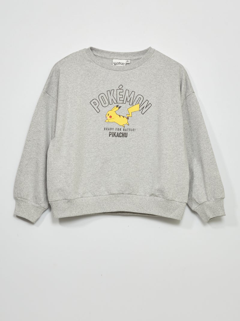 Felpa 'Pikachu' in tessuto felpato - GRIGIO - 13.00€ - Kiabi