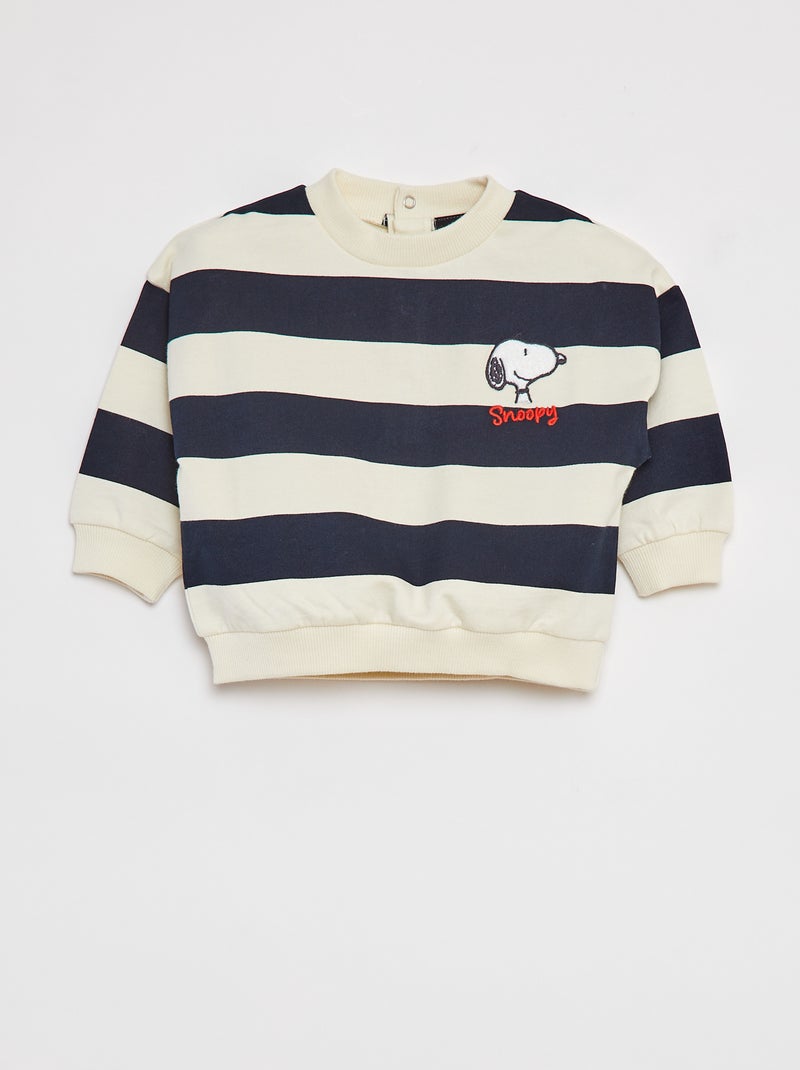 Felpa scollo tondo Snoopy - BLU - Neonato - 10.00€ - Kiabi