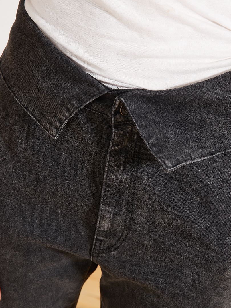 Jeans regular con patta in vita - NERO - Kiabi - 20.00€