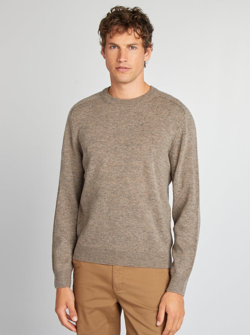 Maglione in lana scollo tondo - MARRONE - Kiabi - 29.00€ Maglione in lana scollo tondo - MARRONE - Kiabi - 29.00€
