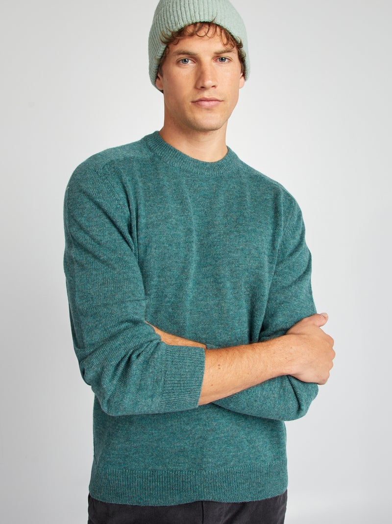 Maglione in lana scollo tondo - VERDE - Kiabi - nu€ Maglione in lana scollo tondo - VERDE - Kiabi - nu€