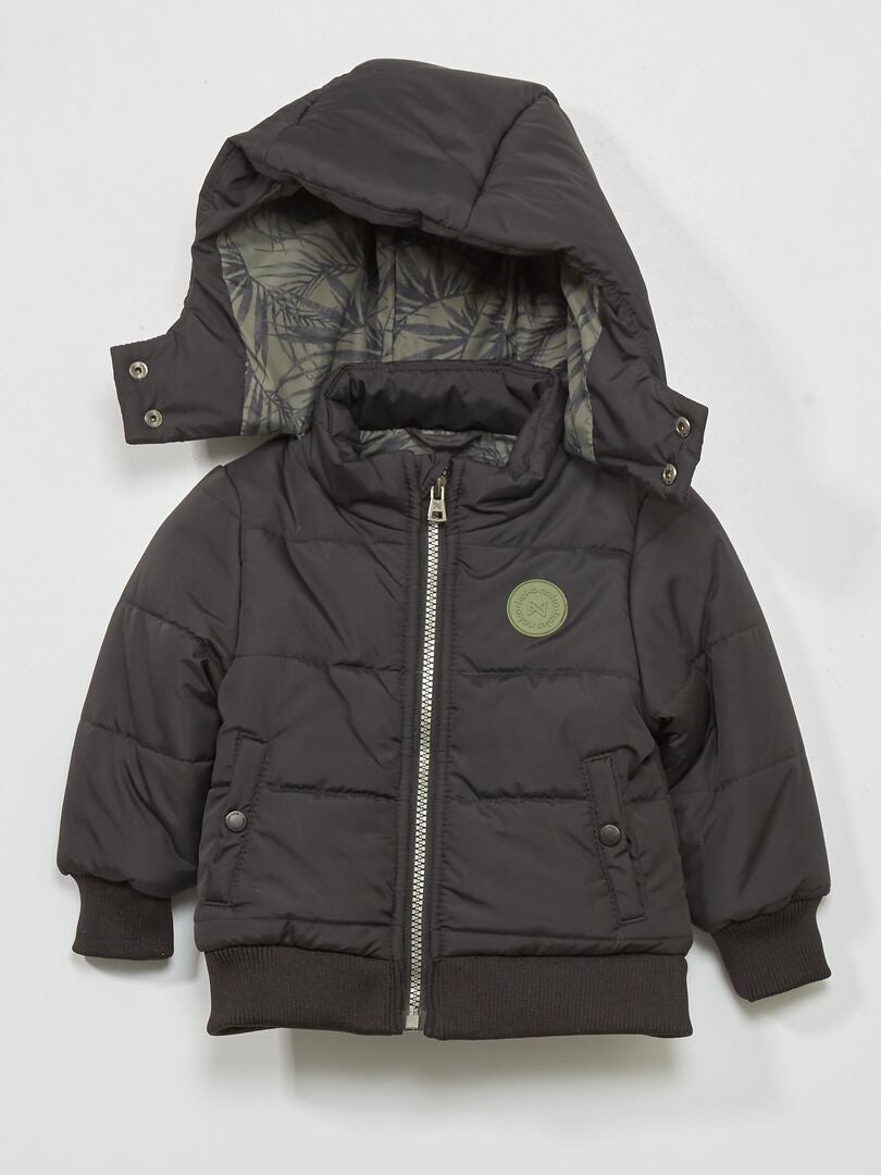 Piumino con cappuccio - nero - Kiabi - 19.00€ Piumino con cappuccio - nero - Kiabi - 19.00€