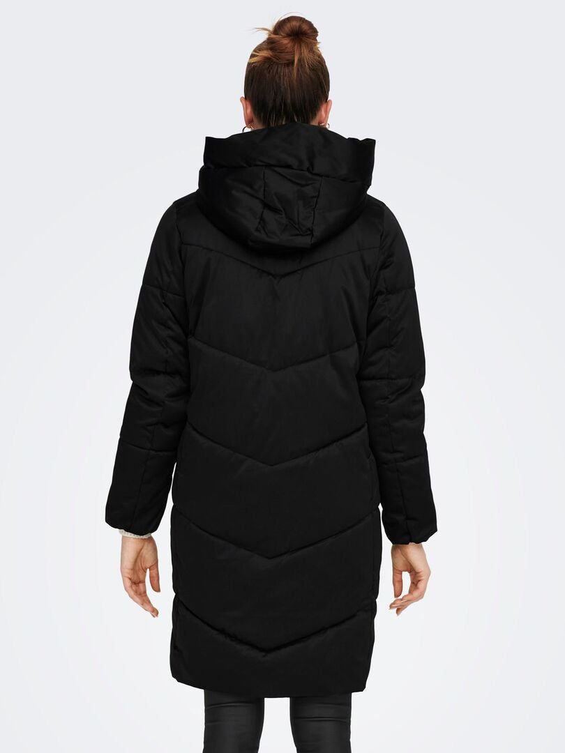 Piumino trapuntato con cappuccio - nero - Kiabi - 68.00€ Piumino trapuntato con cappuccio - nero - Kiabi - 68.00€
