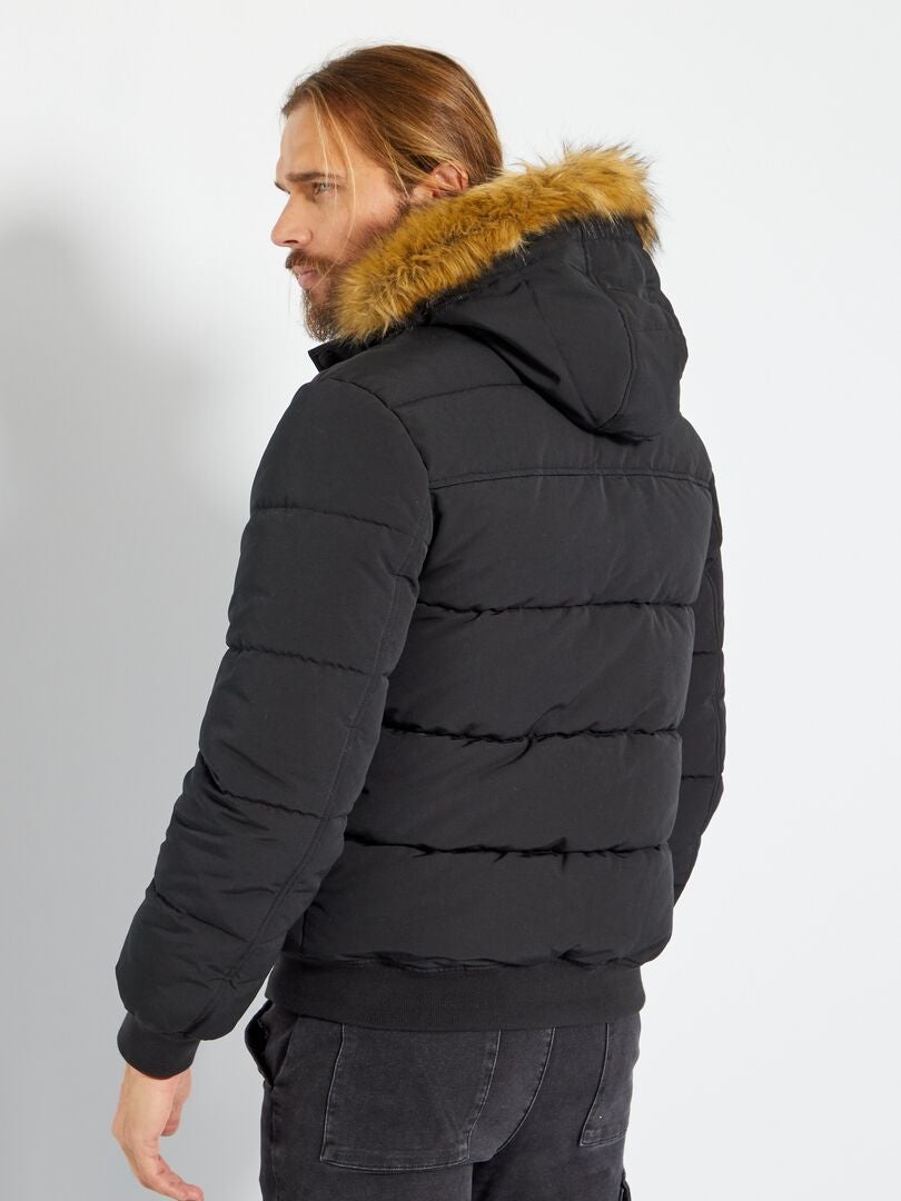 Piumino trapuntato con cappuccio - Nero - Kiabi - 45.00€ Piumino trapuntato con cappuccio - Nero - Kiabi - 45.00€