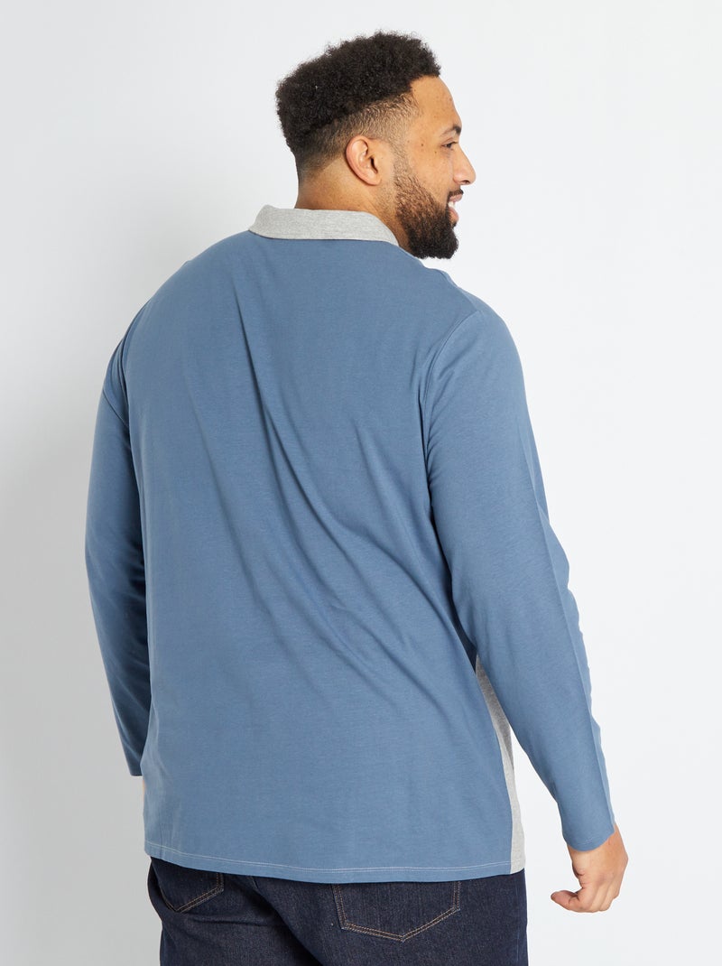 Polo color block in jersey - GRIGIO - 18.00€ - Kiabi