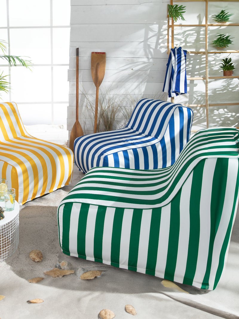 Poltrona gonfiabile a righe - VERDE - 35.75€ - Kiabi