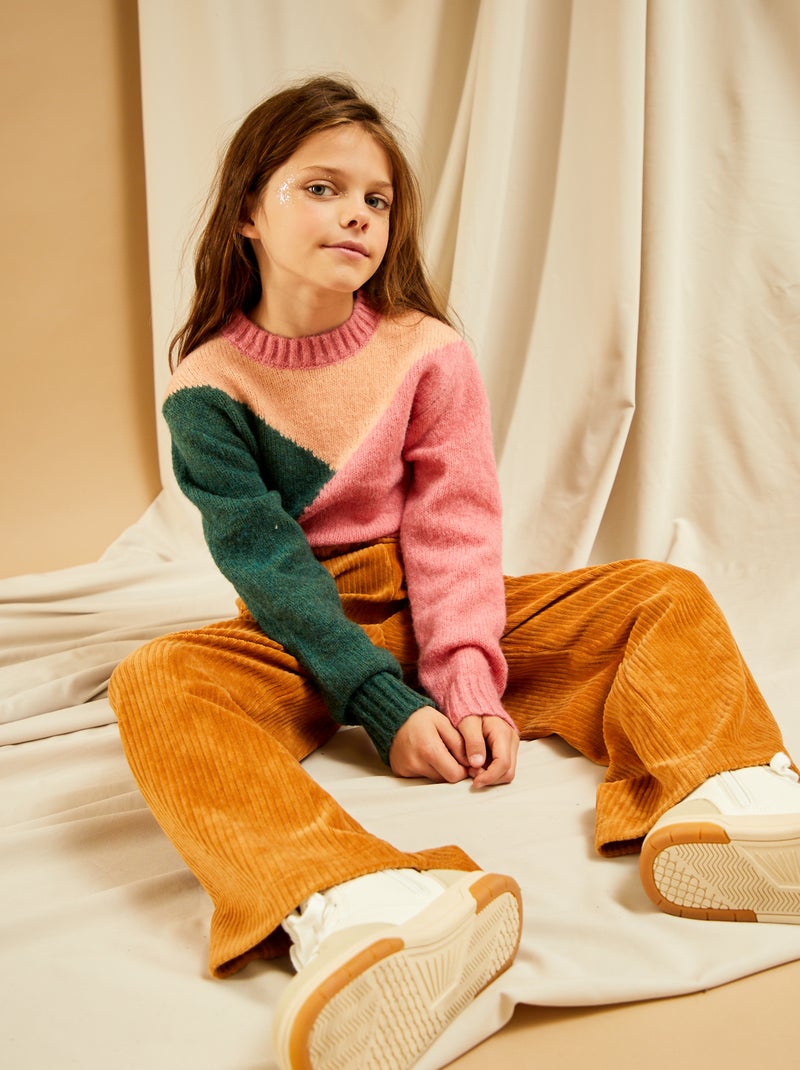 Pullover Color Block Rosa Kiabi 1200€