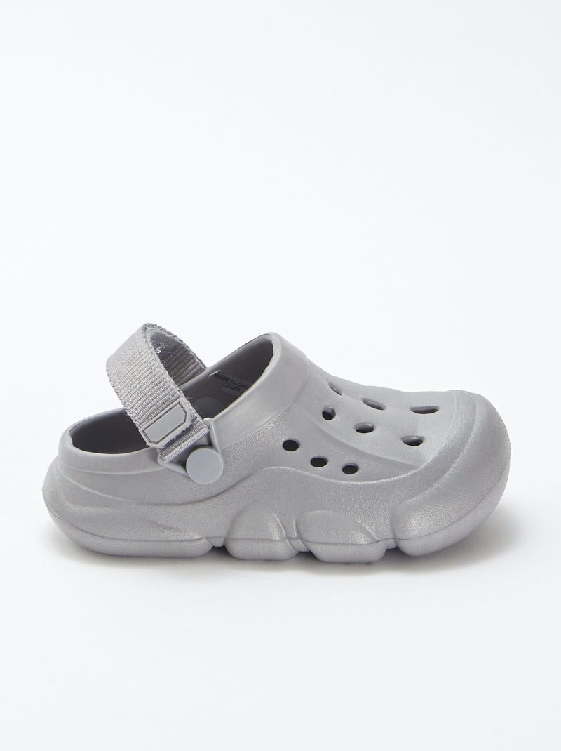 Sabot in plastica preformata con strappi - GRIGIO - Bambino - 8.00€ - Kiabi